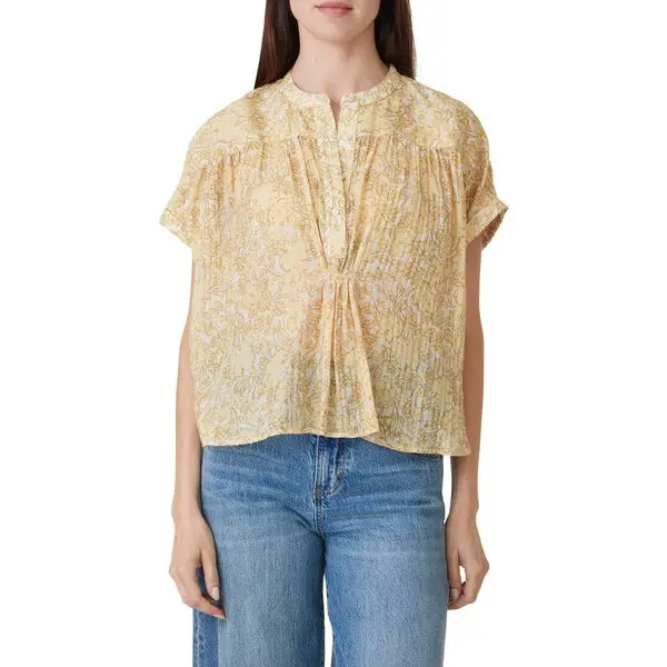 Habitual Half Placket Blouse - Sunlight Combo
