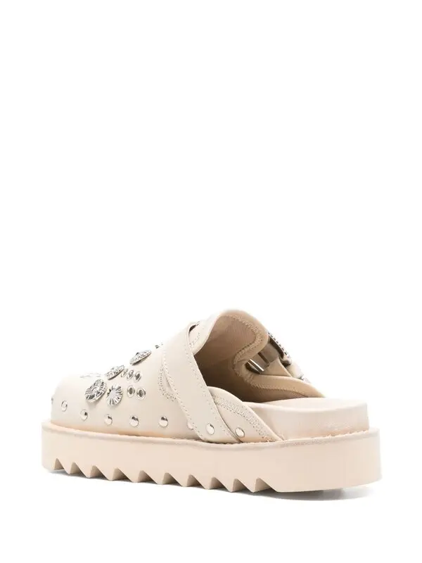 Toga Eyelet-metal Mules - Neutrals