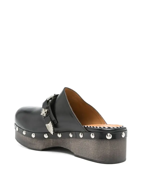 TOGA VIRILIS Strap-detail Clogs