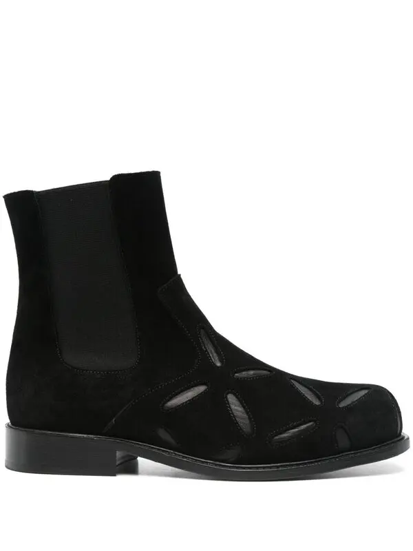 STEFAN COOKE Slashed Boots - Black