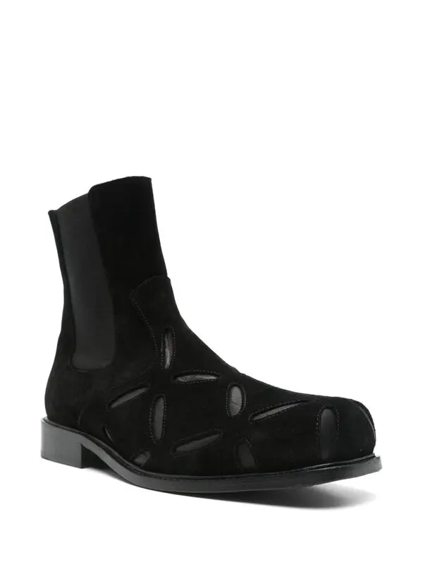 STEFAN COOKE Slashed Boots - Black