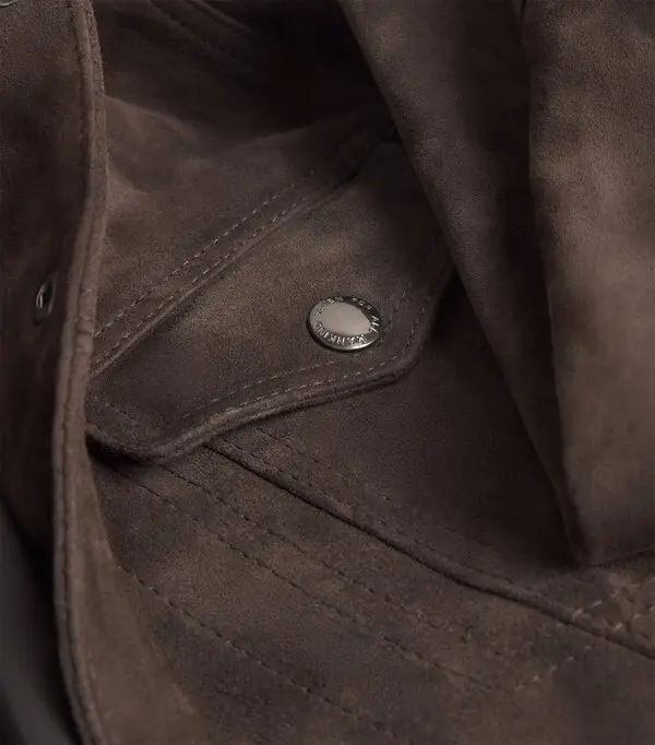 7 For All Mankind Suede Trucker Jacket