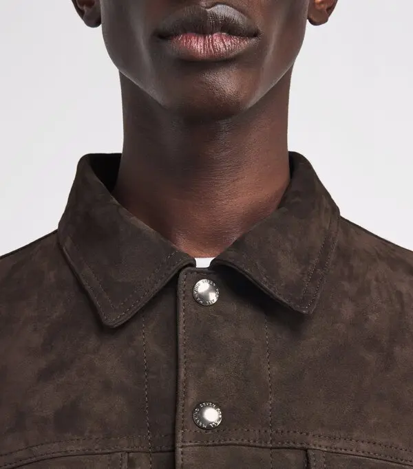 7 For All Mankind Suede Trucker Jacket
