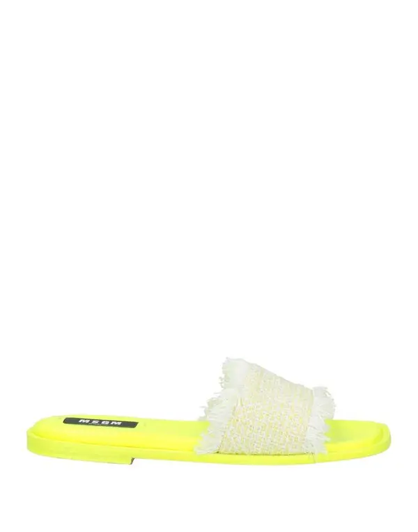 MSGM Tweed Slide Sandals