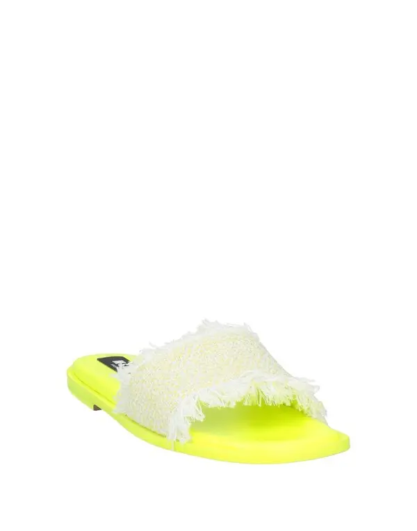 MSGM Tweed Slide Sandals