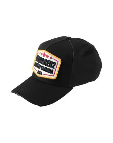 Dsquared2 Cotton Gabardine Baseball Cap - Black