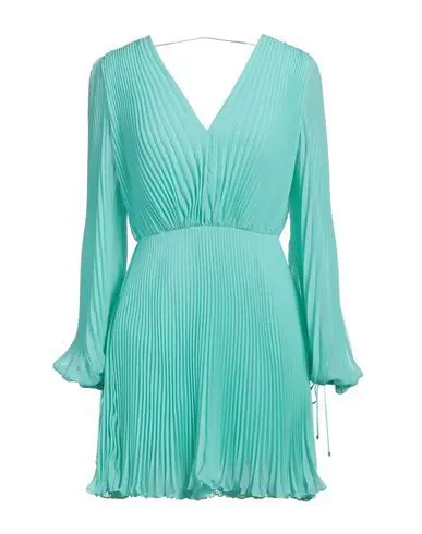 Max Mara Mini Pleated Dress - Blue