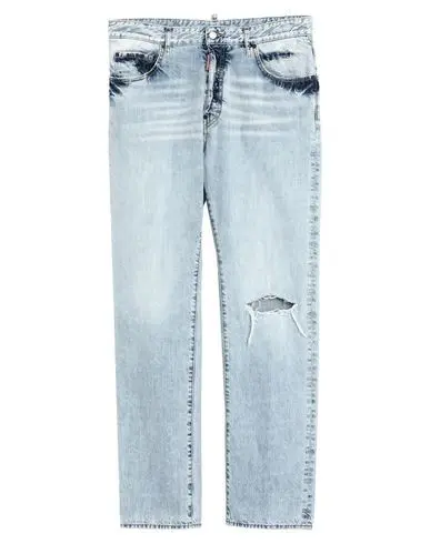 Dsquared2 Cotton Denim Straight-leg Jeans - Blue