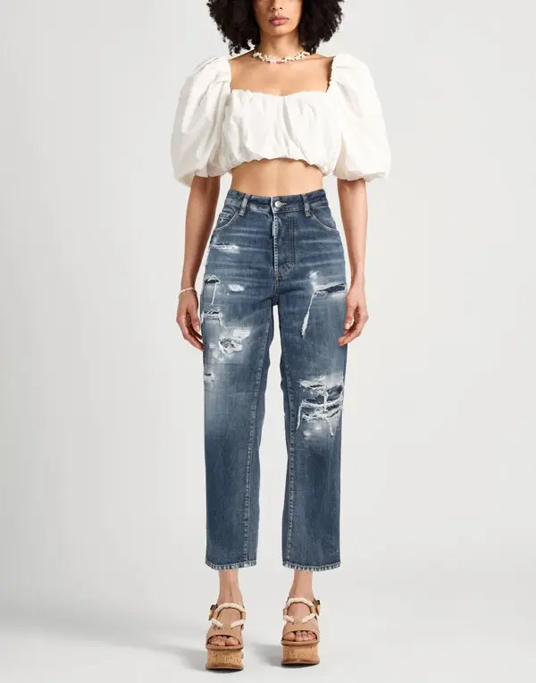 Dsquared2 Straight Leg Jeans - Blue