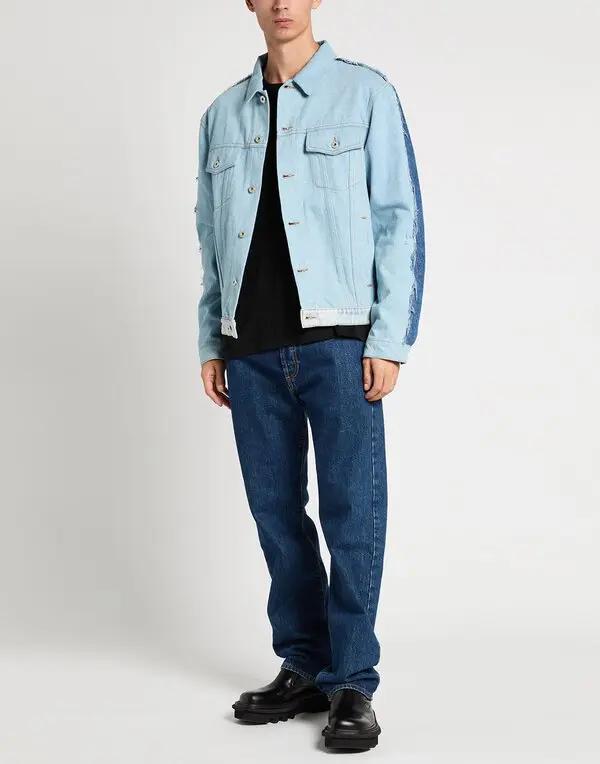 Heron Preston Denim Trucker Jacket - Blue