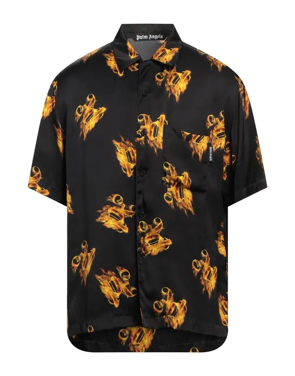 Palm Angels Shirt Size Viscose - Black