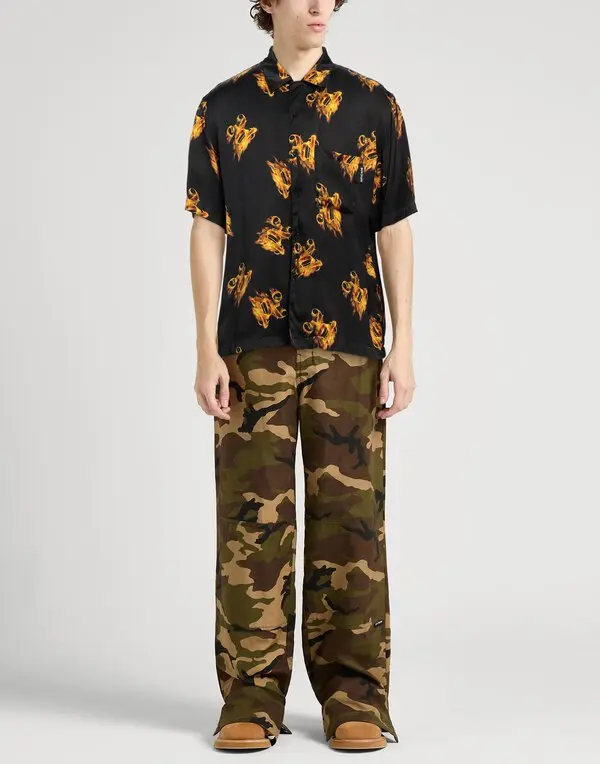 Palm Angels Shirt Size Viscose - Black