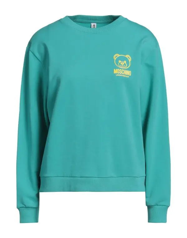 Moschino Sweatshirt In Cotton And Elastane - Blue