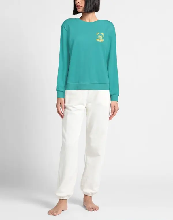 Moschino Sweatshirt In Cotton And Elastane - Blue