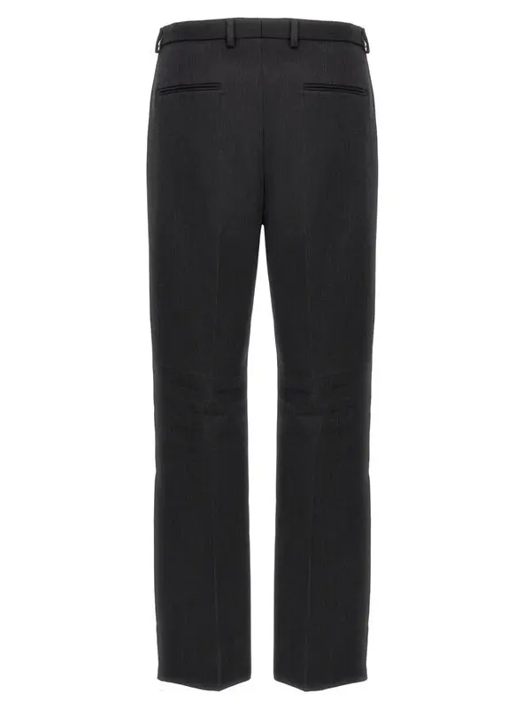 Gucci Wool Straight Leg Trousers - Gray