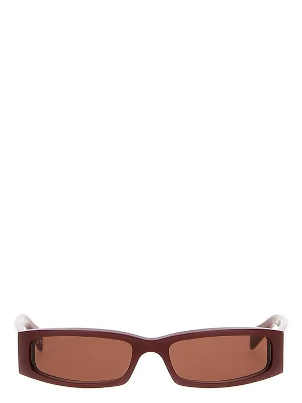 Gucci Rectangular Sunglasses - Red
