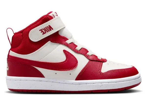 Nike Court Borough Mid 2 Sneakers - Sail/white/gym Red