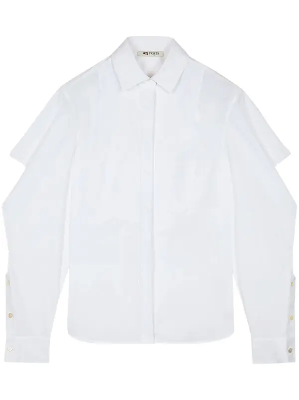 Ports 1961 Ruffle-detailing Shirt