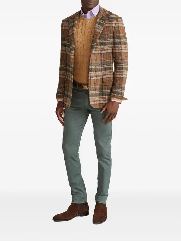 Ralph Lauren Purple Label Cable-knit Jumper - Brown