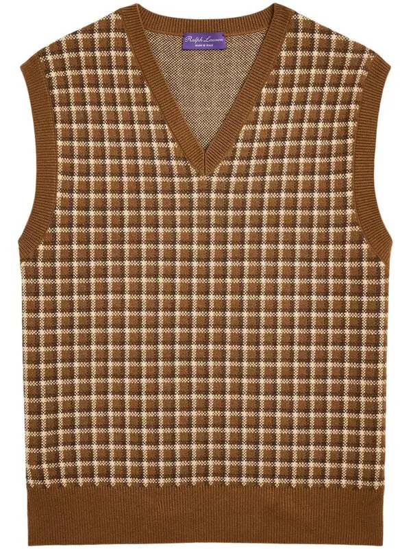 Ralph Lauren Purple Label Check-pattern Jumper