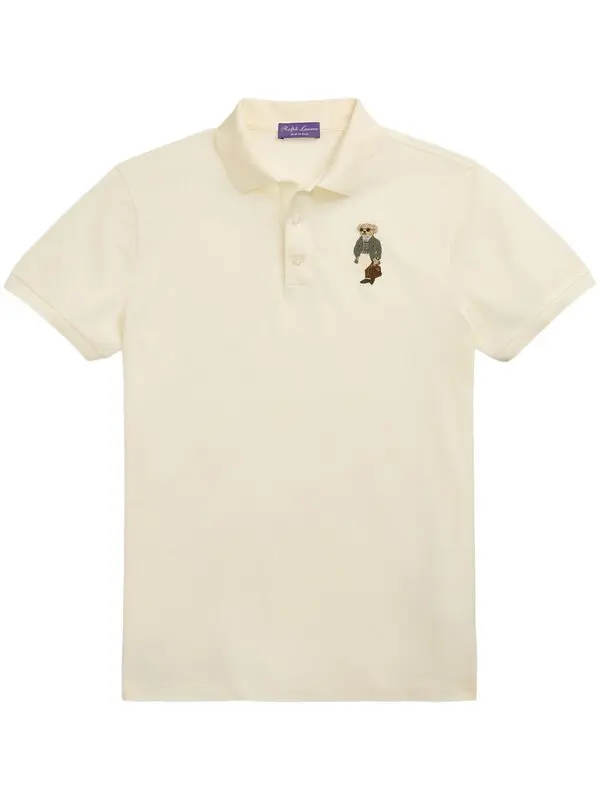 Ralph Lauren Purple Label Polo Bear-embroidery Polo Shirt