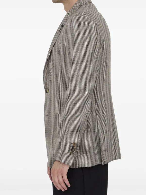 LARDINI Houndstooth-pattern Blazer