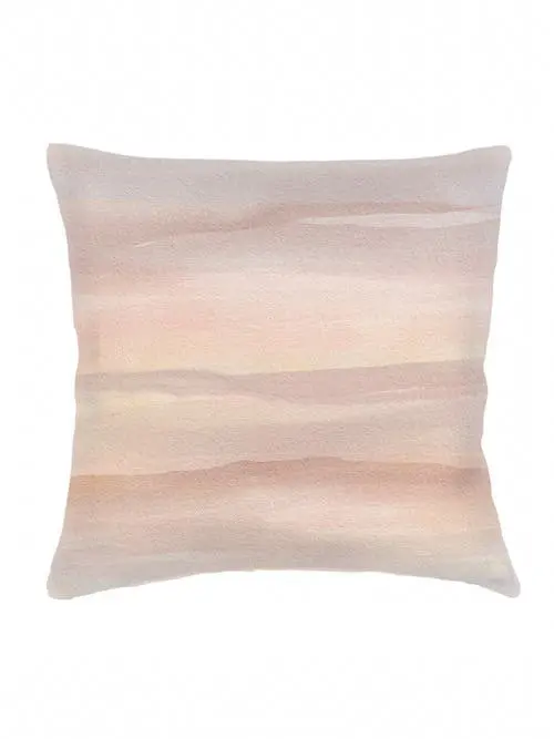 Anaya Linen Euro Pillow With Down Insert - Warm Sunset