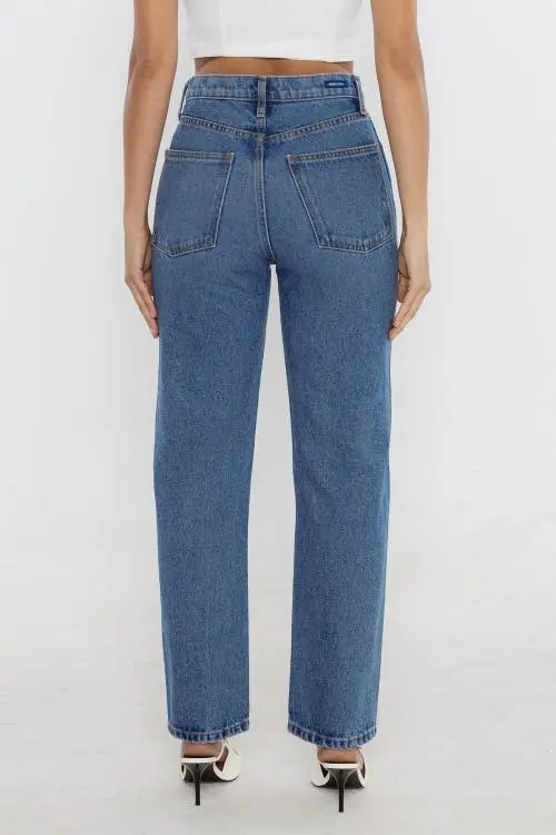 RUDES DENIM Tracy Straight Leg Jean - Ocean Blue