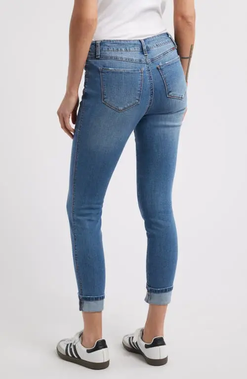 1822 Denim Cuffed Ankle Skinny Jeans