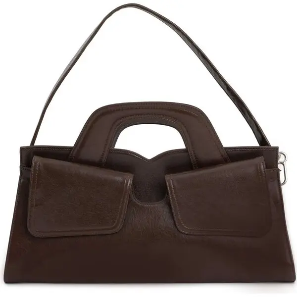 Jeffrey Campbell Lorelai Leather Satchel - Brown