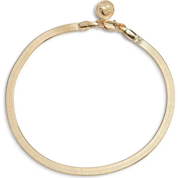 CHILD OF WILD Ella Herringbone Chain Bracelet - Gold