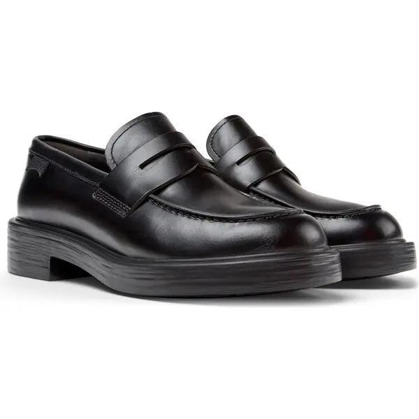 Camper Dean Penny Loafer - Black