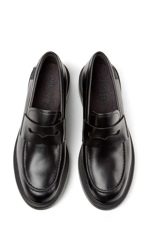 Camper Dean Penny Loafer - Black