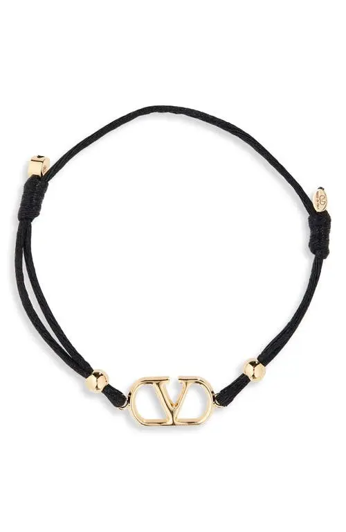 Valentino Garavani Vlogo Signature Cord Bracelet - Nero