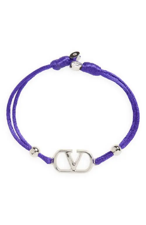 Valentino Garavani Vlogo Signature Cord Bracelet - Purple