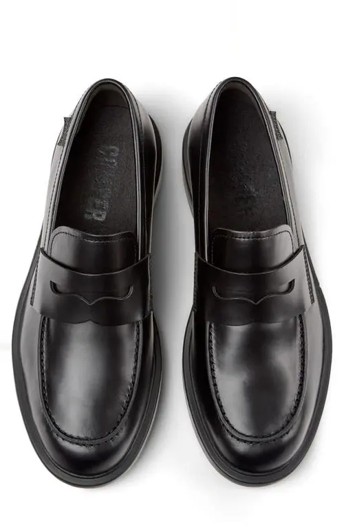 Camper Dean Penny Loafer - Black