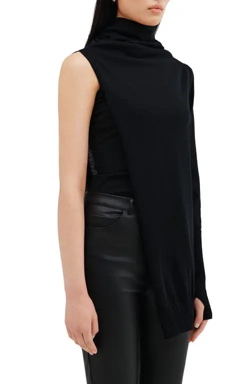 MARCELLA Berlin One-sleeve Turtleneck Top