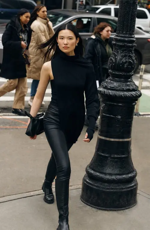MARCELLA Berlin One-sleeve Turtleneck Top