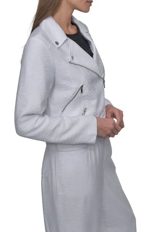 Dkny Crinkle Moto Jacket