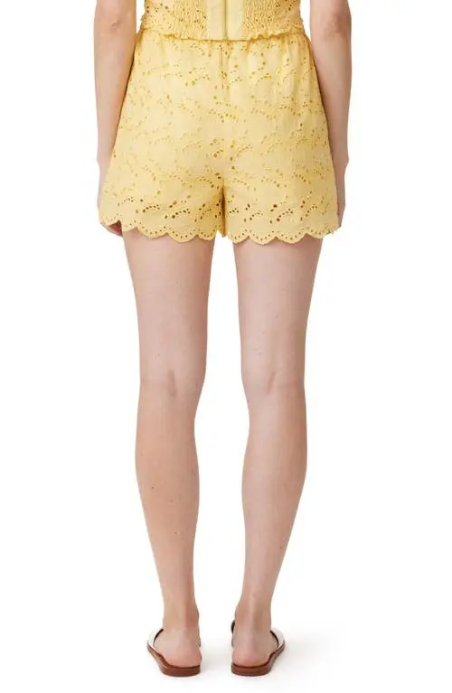 Habitual Embroidered Eyelet Cotton Cargo Shorts