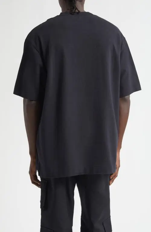 Acne Studios Tourist Logo Embroidered Cotton T-shirt