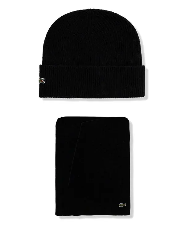 Lacoste Logo-appliqué Set - Black
