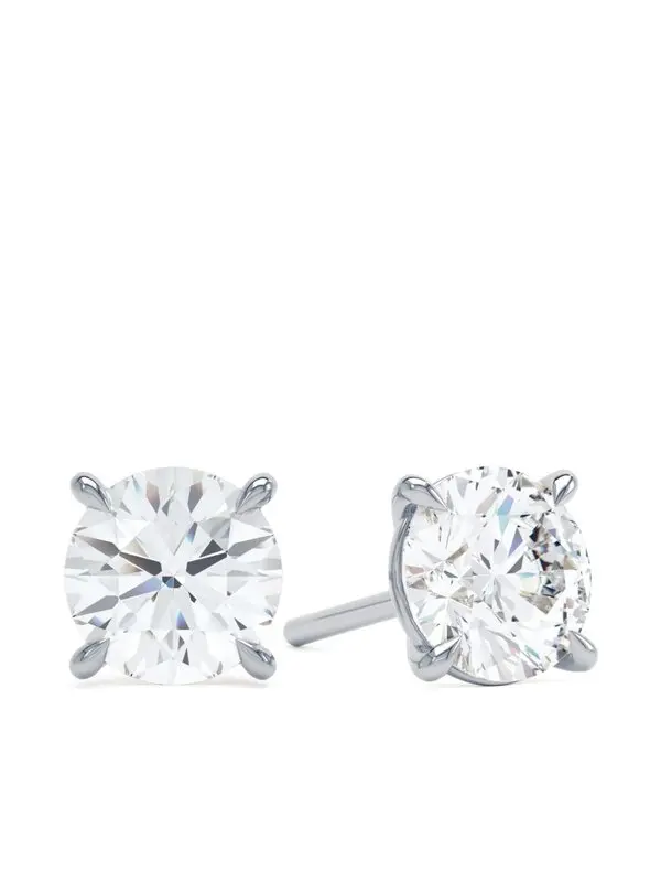 LOEV 18k White Gold Diamond Stud Earrings