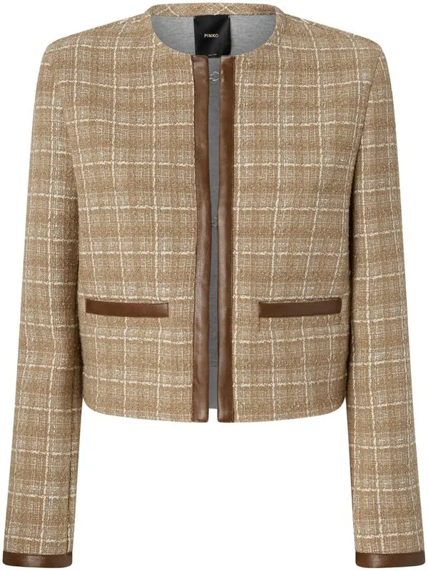 Pinko Checked Jacket - Neutrals