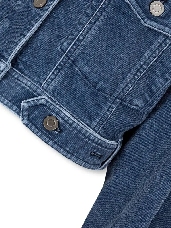 STUDIO TOMBOY Corduroy Cropped Jacket - Blue