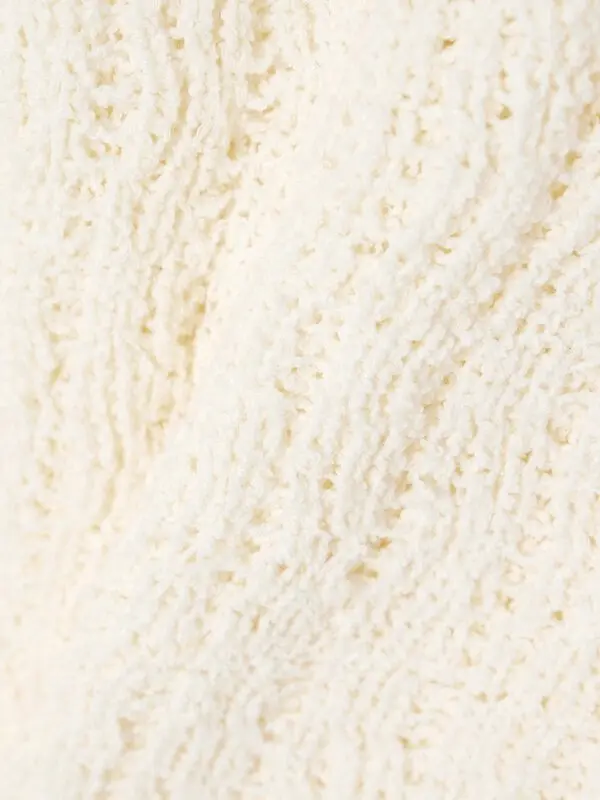 Loulou De Saison Aisala Open-knit Cotton-blend Chenille Dress