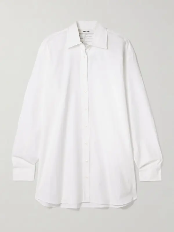 BETTTER Oversized Cotton-poplin Shirt
