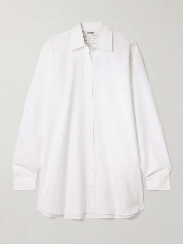 BETTTER Oversized Cotton-poplin Shirt