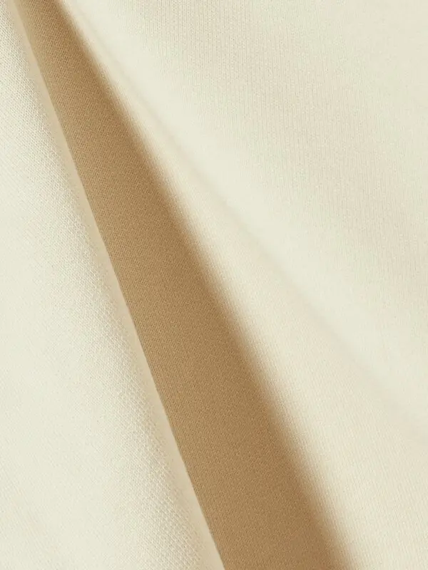 Another Tomorrow Cropped Organic Cotton-blend Jersey Hoodie