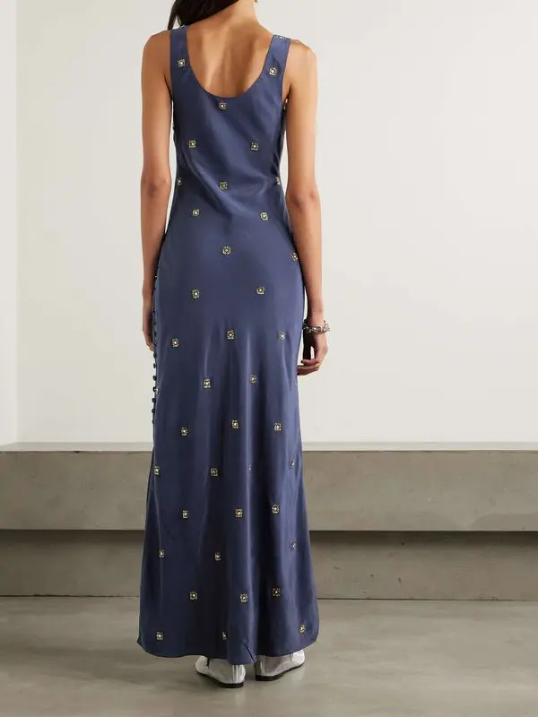 aqua blu australia adele maxi dress Adele Halter Maxi Dress, in Deep Emerald Luxe Satin | Show Me Your Mumu main image 0